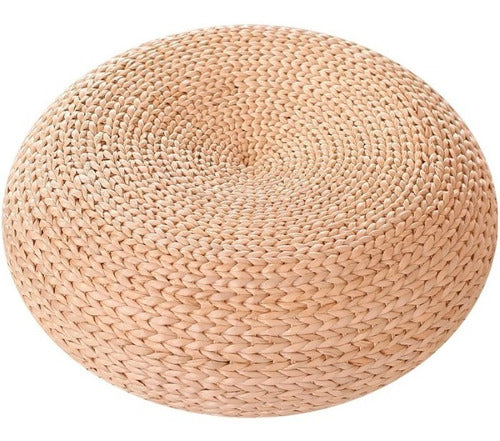 Puff De Rattan - Fibras Naturales – Clever